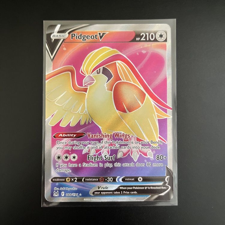 Pokemon Pidgeot V 188 - Lost Origin - ENG - Secret Rare | Kaufen auf ...