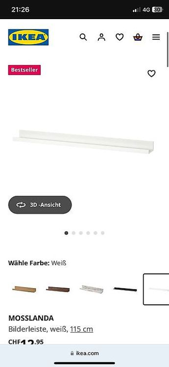 Ikea Mosslanda Tablar - Original verpackt (Gebraucht) in Brunegg für ...