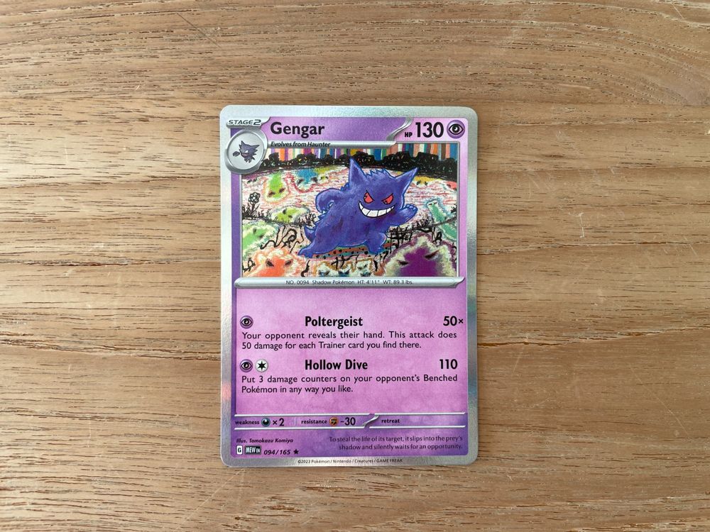 Gengar Holo EN 151 Scarlet & Violet Pokemon (Neu (gemäss Beschreibung ...
