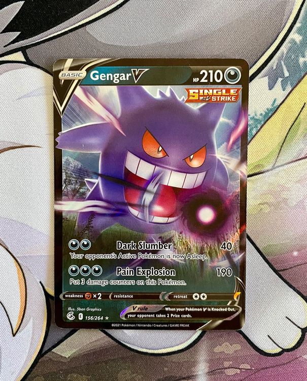 Pokemon Fusion Strike 'Gengar V' (Neu (gemäss Beschreibung)) in Grabs ...