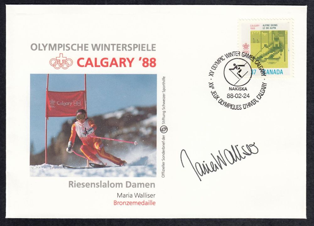 1988 Olyp. Winterspiele Riesensl. Damen (Gebraucht) in Elsau für CHF 1 ...