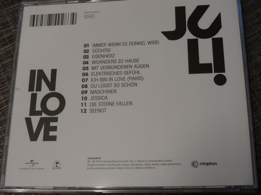 Juli - In Love CD (Gebraucht) in Olten für CHF 3 – mit Lieferung auf ...