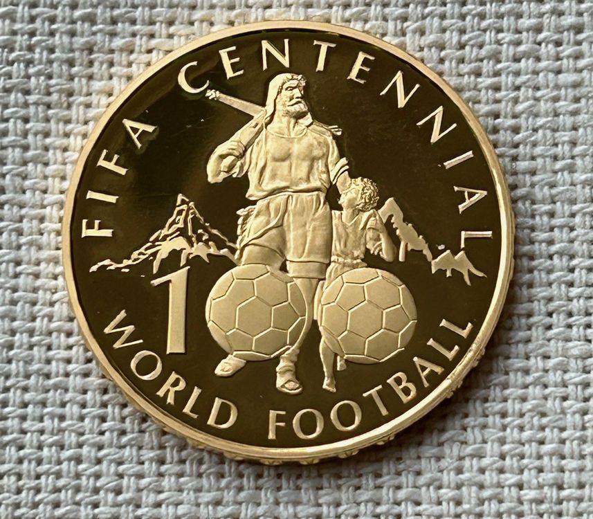 50 Fr. Sonder-Münze 2004 100 Jahre FIFA (Neu (gemäss Beschreibung)) in Richterswil für CHF 2500 ...