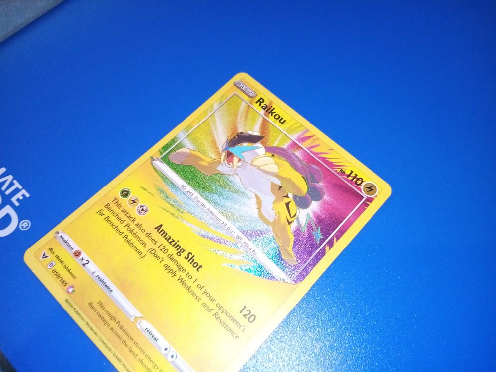 Pokémon Karte Raikou 050/185 Farbenschock Amazing Rare Card! | Kaufen ...