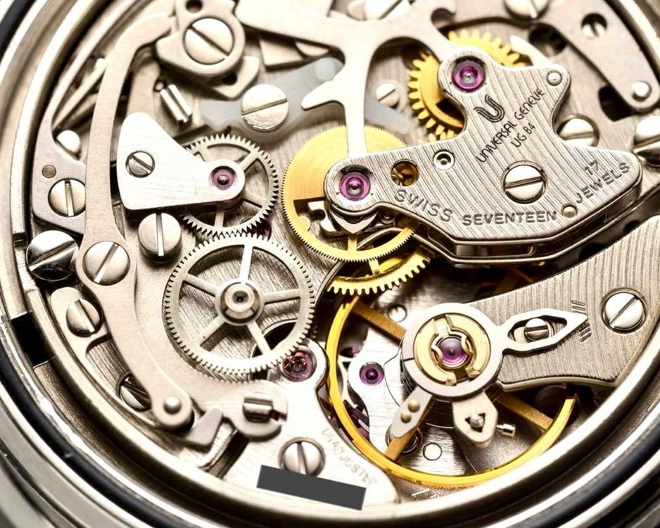 Universal Geneve Nina Rindt Compax Panda Full Set 884.475 (Neu (gemäss ...