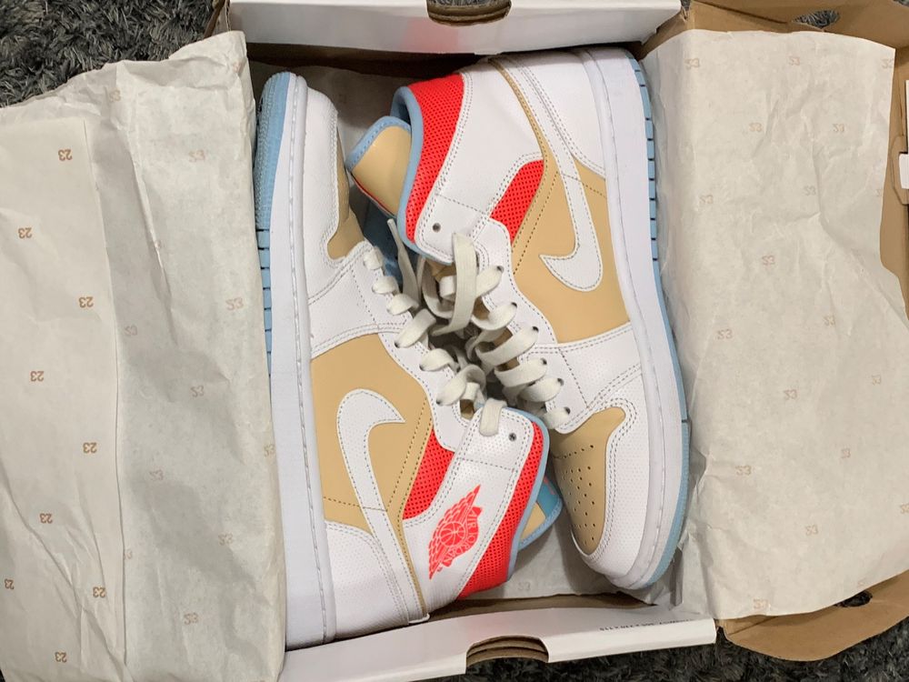 Jordan 1 Mid (Fast wie neu!!!) (Neu (gemäss Beschreibung)) in Fischbach ...