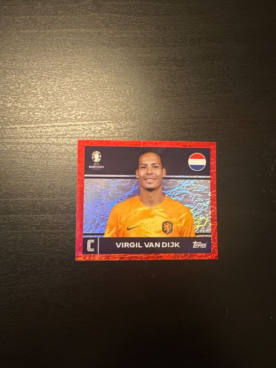 Topps Euro 2024 Sticker Virgil Van Dijk (Red) NED 2 (D'occasion) à ...