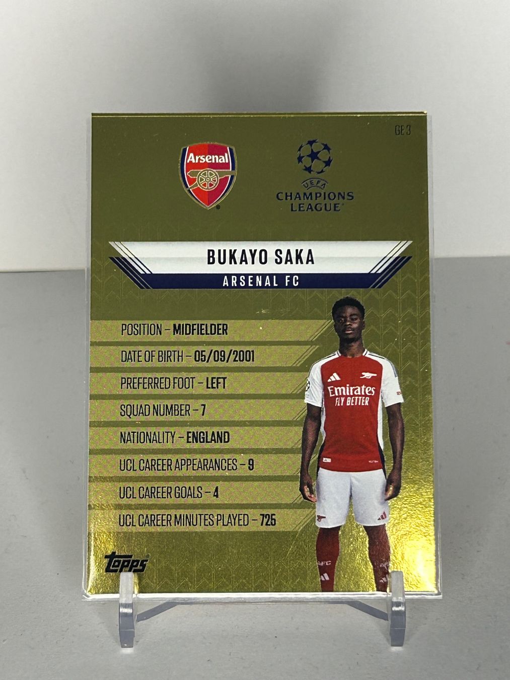 Gold Edge Edition CL 24/25 Bukayo Saka (Neu (gemäss Beschreibung)) in ...