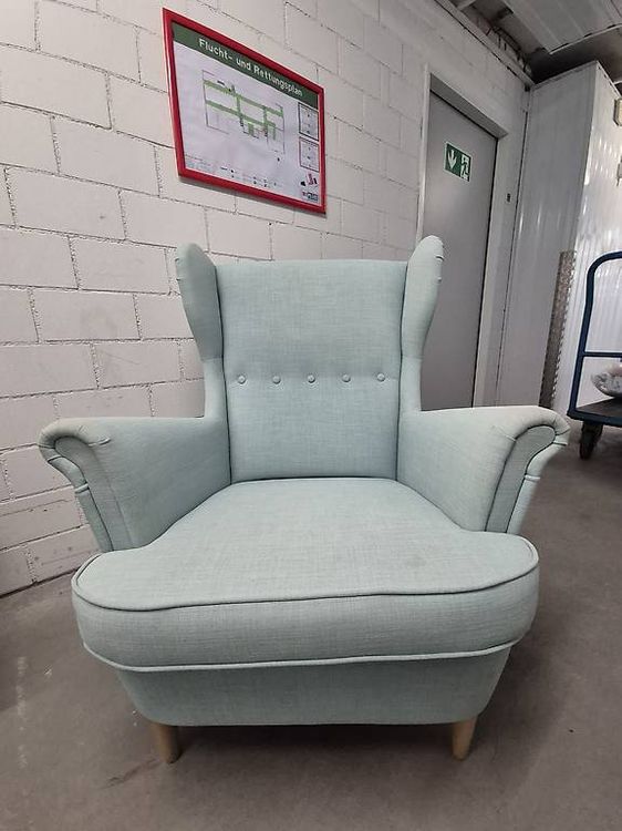 Ikea Sessel Strandmon Turkis