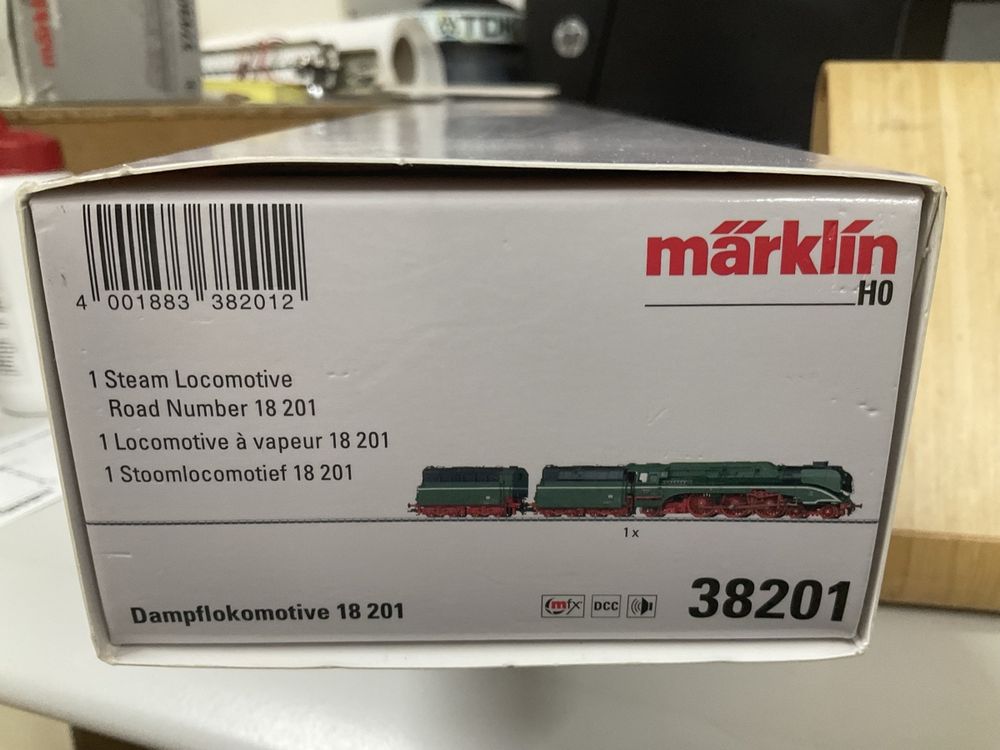 Märklin 38201 Dampflok 18 201, NEU, Sound, mfx, OVP (Neuf avec ...