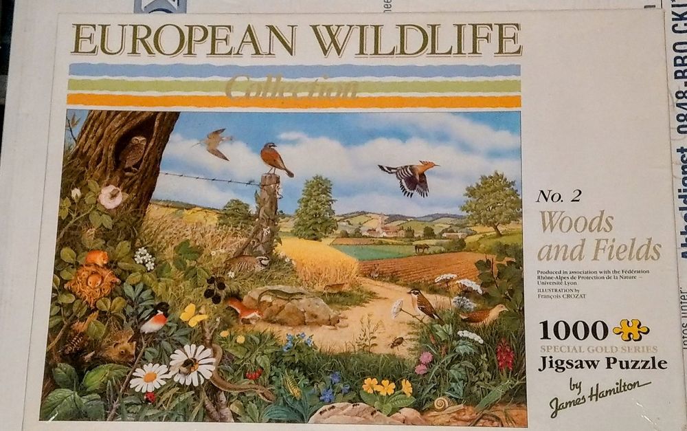 Puzzle 1000 Teile "European Wildlife" Woods and Fields (Neu (gemäss Beschreibung)) in Châtillens ...