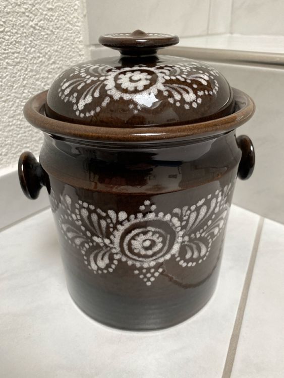 Keramik, Liselotte Wiesendanger, Topf mit Deckel. (Gebraucht) in Biberist für CHF 68 – mit ...