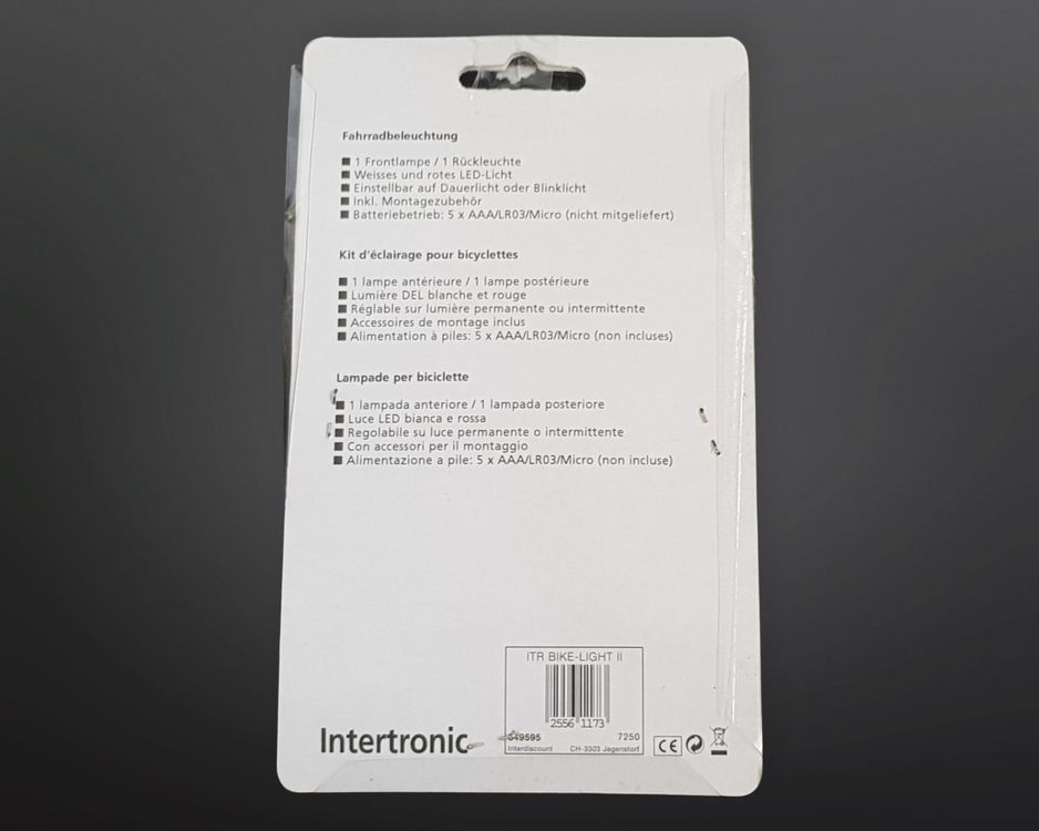 INTERTRONIC Fahrradbeleuchtungs-Set | Kaufen auf Ricardo