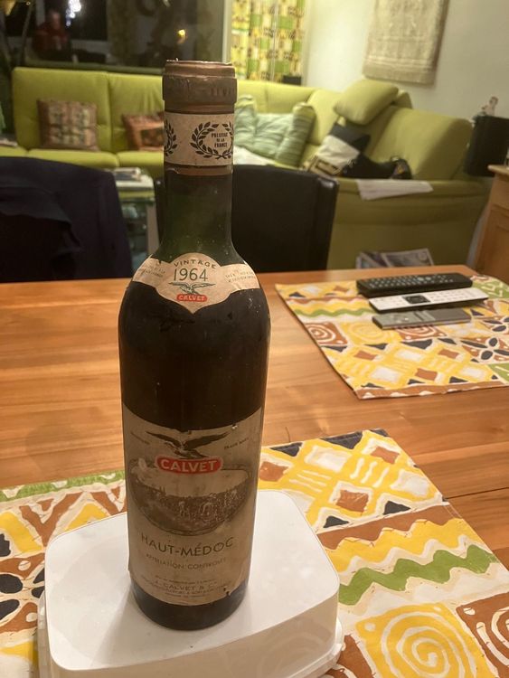Calvet Haut-Médoc 1964 Jahrgang Wein Vintage Rotwein Bord... (Neu und ...