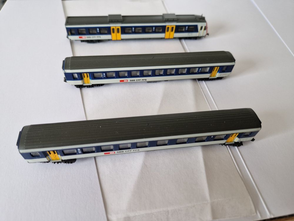 SBB NPZ Steuerwagen plus 2 EW1 Wagen Spur N Lima (Gebraucht) in ...