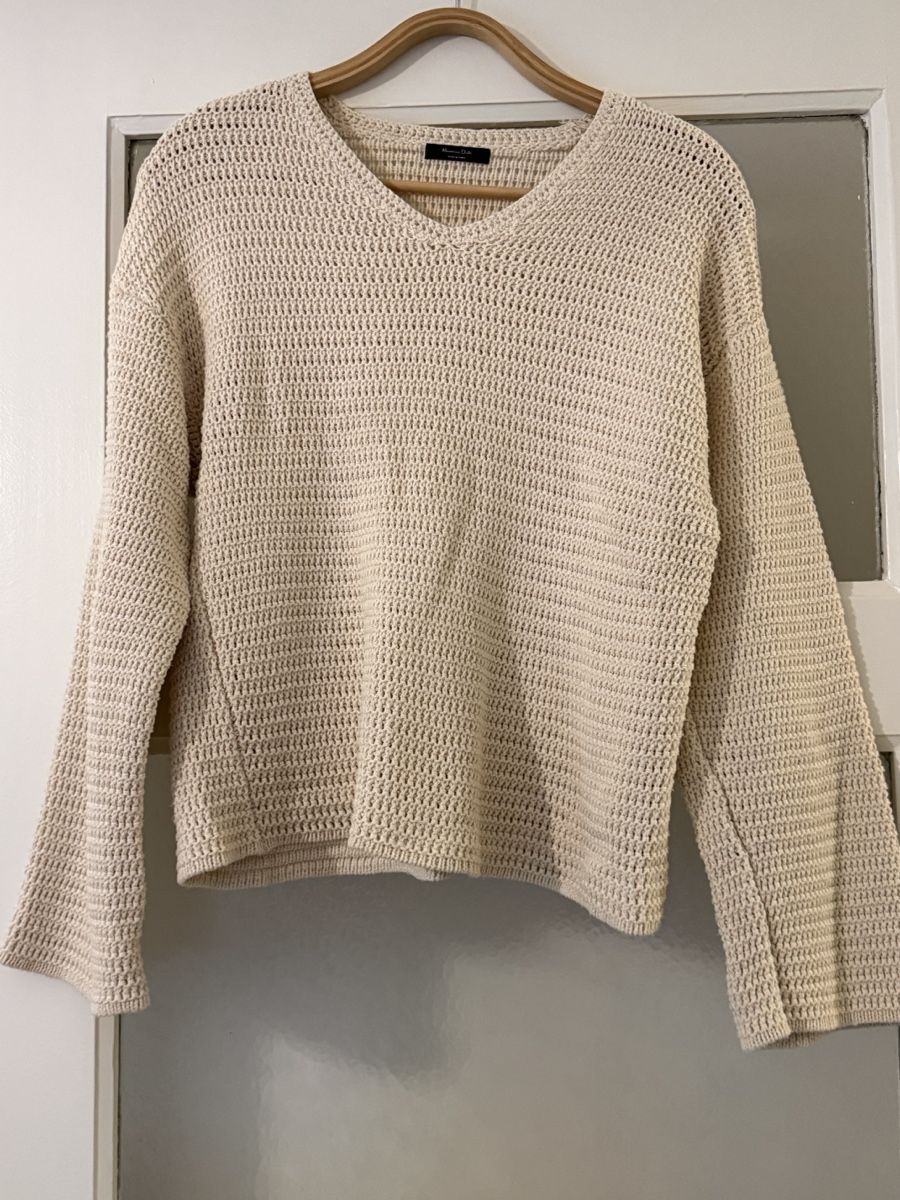 Massimo Dutti Strickpullover, creme, Grösse M, Top Zustand (Neu (gemäss ...