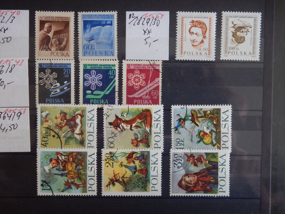 Polen Lot mit **/gest. Marken Kat. 27 Euro (Gebraucht) in Zürich für ...