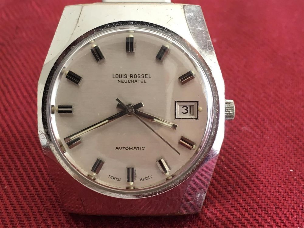 Automatik Herren Stahlband Uhr --> LOUIS ROSSEL - Neuchatel (Gebraucht ...
