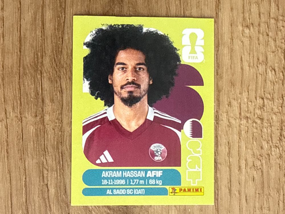 Panini FIFA World Cup 2026 Sticker Akram Hassan Afif QAT 18 (Gebraucht ...
