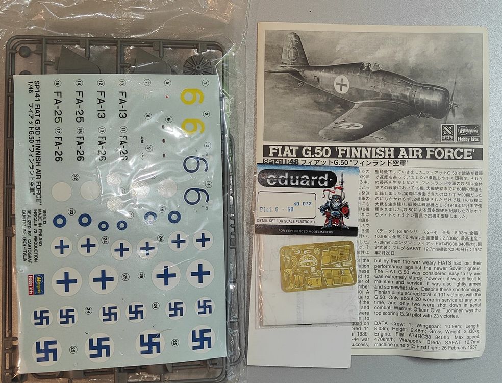1/48 Fiat G.50 / Me163S et moto-Tug (Gebraucht) in Arconciel für CHF 22 ...