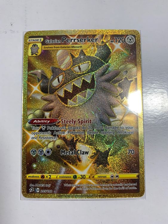 Pokemon Karte Perrserker Goldkarte | Kaufen auf Ricardo