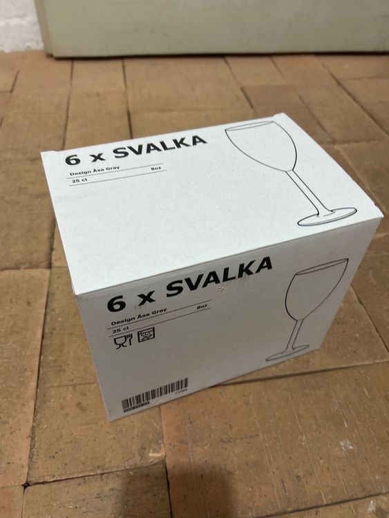 Weinglas Weingläser 6 Stück 25cl SVALKA Ikea (Neu und originalverpackt ...