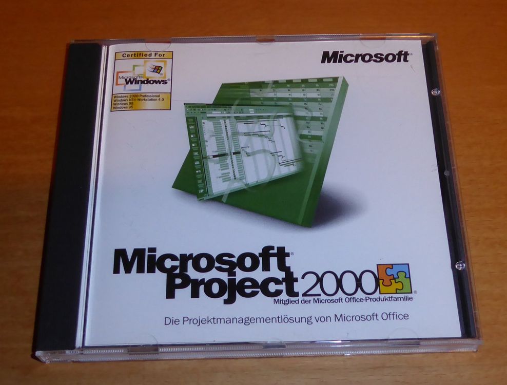 Microsoft Project 2000 Software mit Prod Key und Handbuch (Gebraucht ...