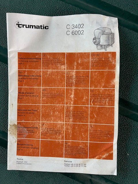 Truma Heizung Wohnmobil Heizungsanlage TRUMA Trumatic C 3402 (Gebraucht ...
