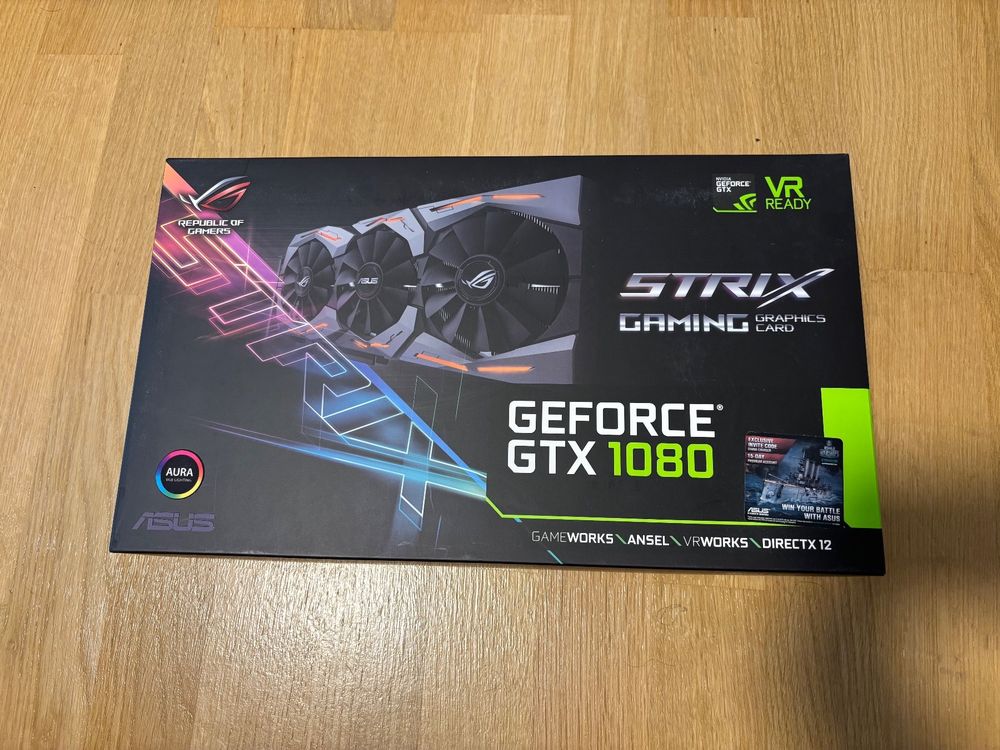 ASUS GeForce GTX 1080 STRIX O8G GAMING | Kaufen auf Ricardo