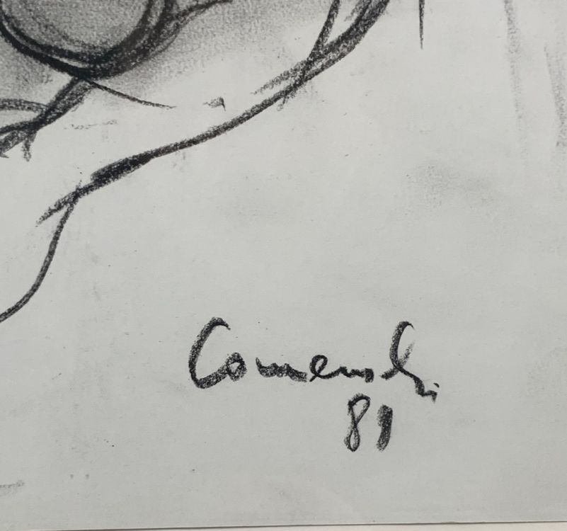 Mario Comensoli (1922-1993) Kohlezeichnung mit Akt Damen | Kaufen auf ...