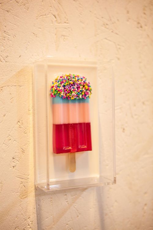 Gemälde, Pop Art, Eis am Stiel , Resinart, Unikat (Neu und ...