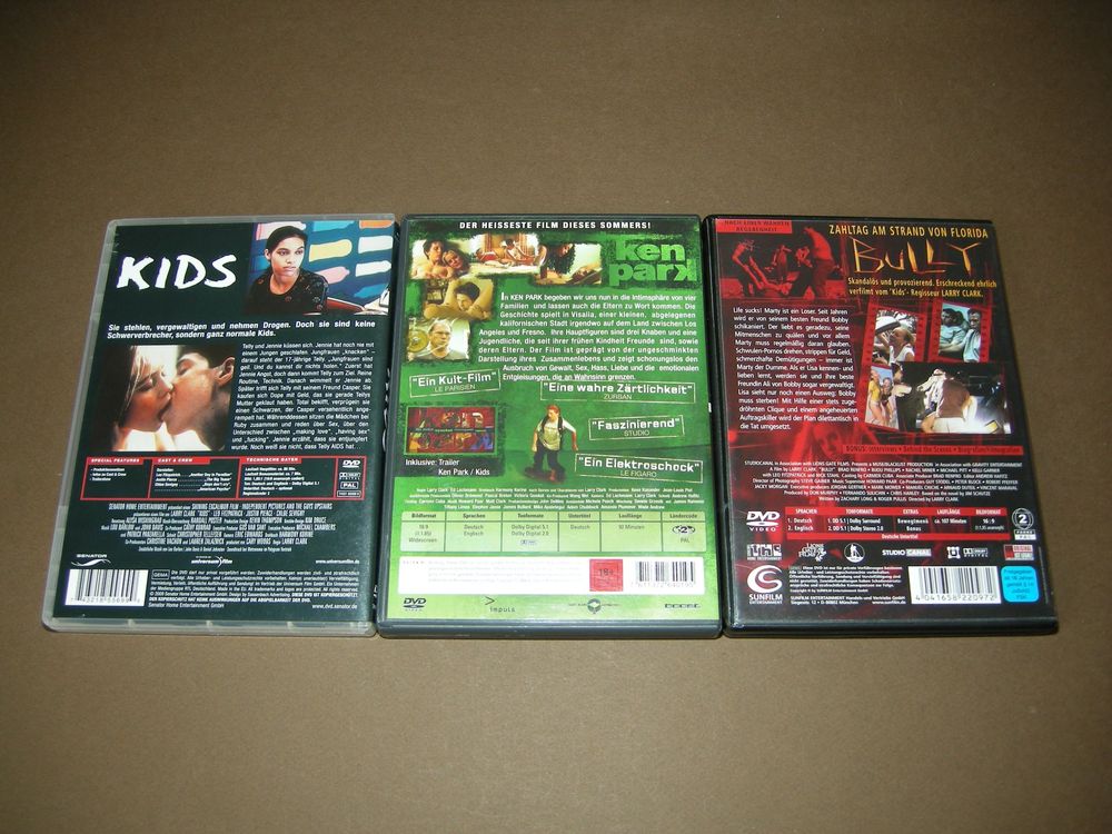 3 DVD von Larry Clark / Kids / Ken Park / Bully / Kultfilme | Kaufen ...