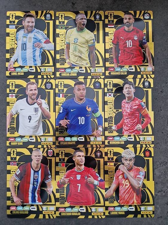 Panini World Cup 2026 9 Golden Baller Komplett (Gebraucht) in Seon für ...