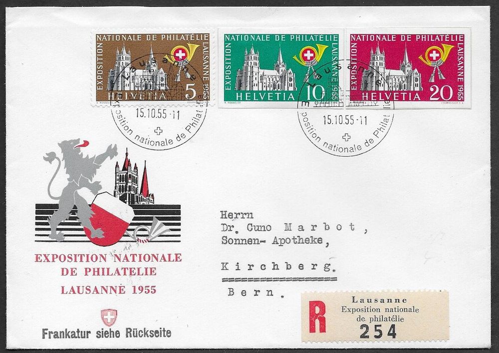 1955 Brief Lausanne Block-AUSSCHNITTE | Kaufen auf Ricardo