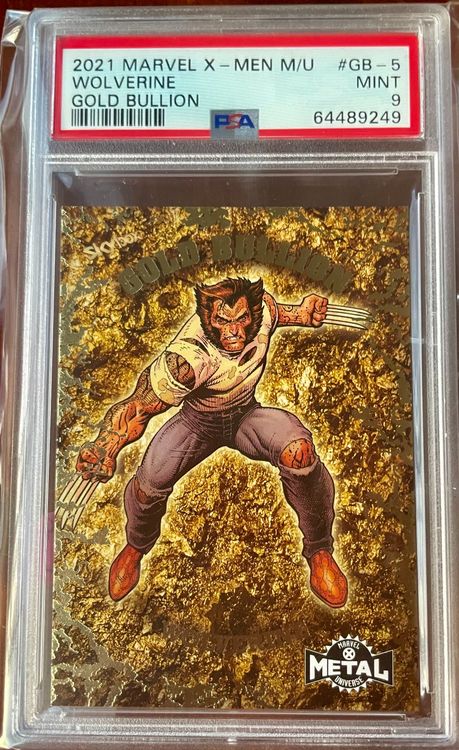 WOLVERINE GOLD BULLION 2021 Marvel X - Men M/U PSA9 !! (Neuf (Voir ...
