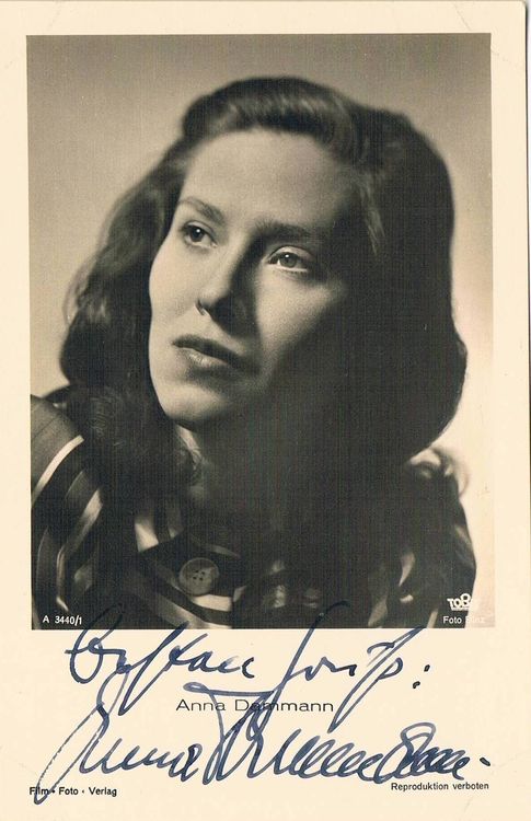 Anna Dammann 1912-93 Autogramm signiert Vintage Foto 9x14cm (Gebraucht) in Bischofszell für CHF ...