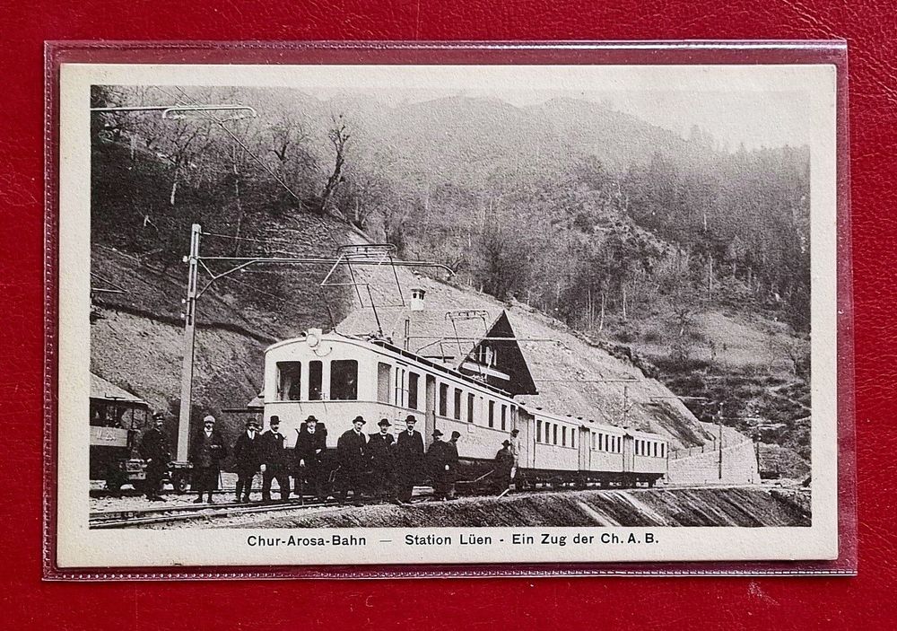 Lüen - Station - Bahnhof - Rhätische Bahn - CH.A.B (Gebraucht) in ...