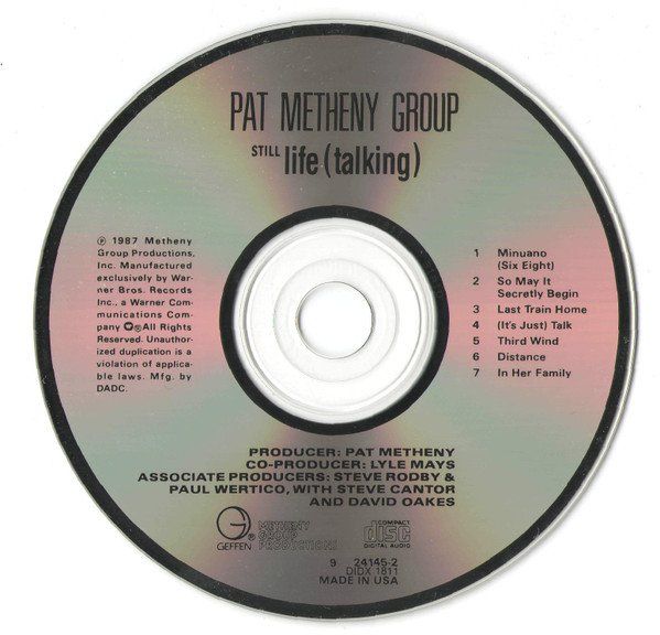 Pat Metheny, Lyle Mays, Steve Rodby, Paul Wertico [Geffen] | Acheter ...
