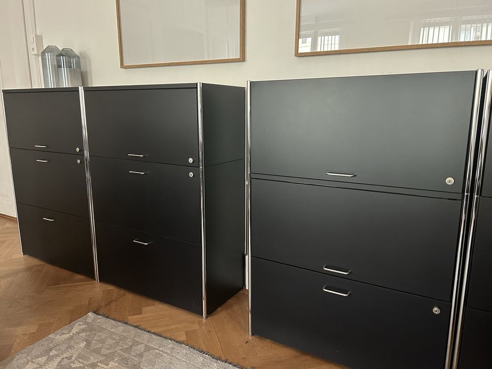 4 Schränke schwarz zur Abholung (Gebraucht) in Bolligen für CHF 51 – nur Abholung auf Ricardo kaufen