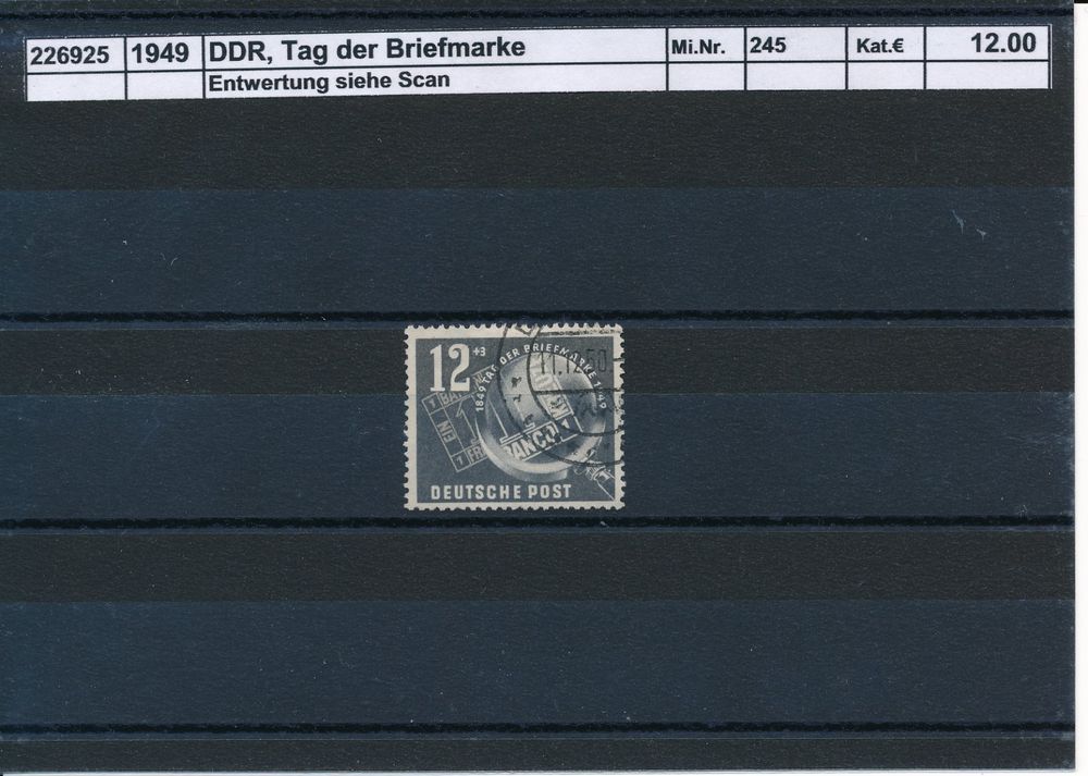 1949 DDR, Tag der Briefmarke | Kaufen auf Ricardo