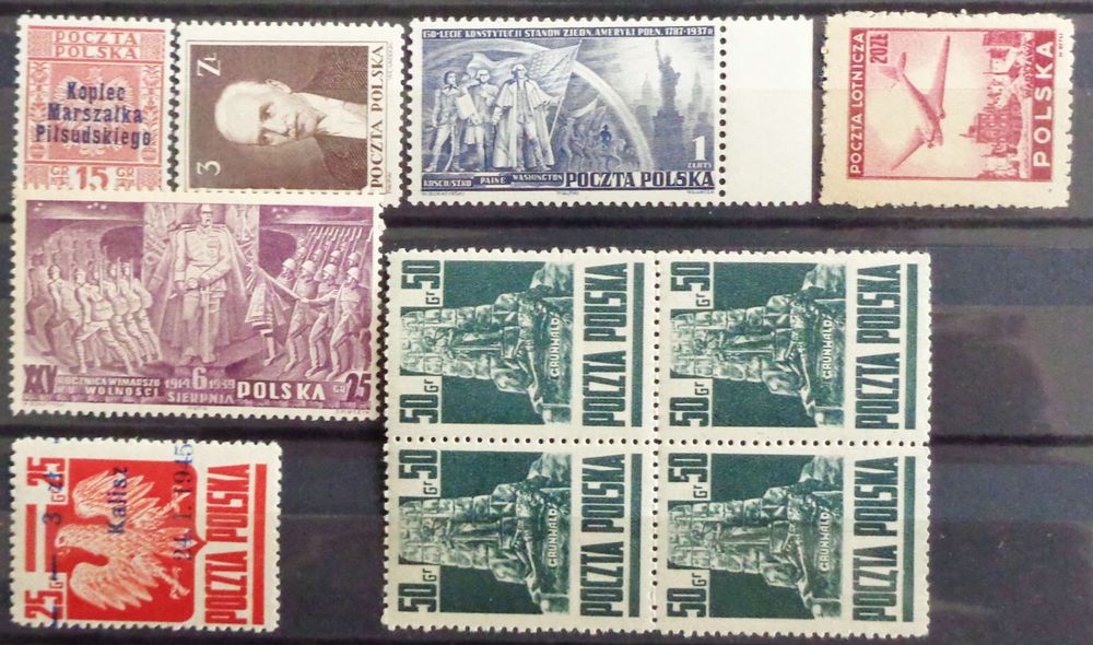 POLSKA: Postfrische Marken ** aus 1935–1945 (Neu (gemäss Beschreibung ...