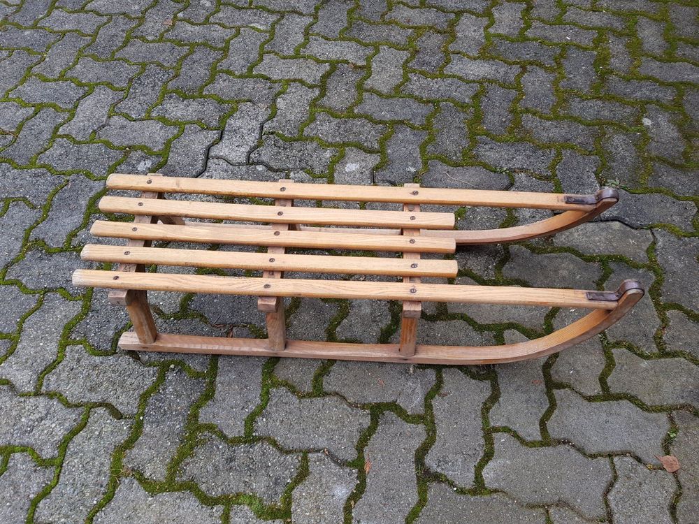 Alter Holzschlitten Davoser Art | Kaufen auf Ricardo