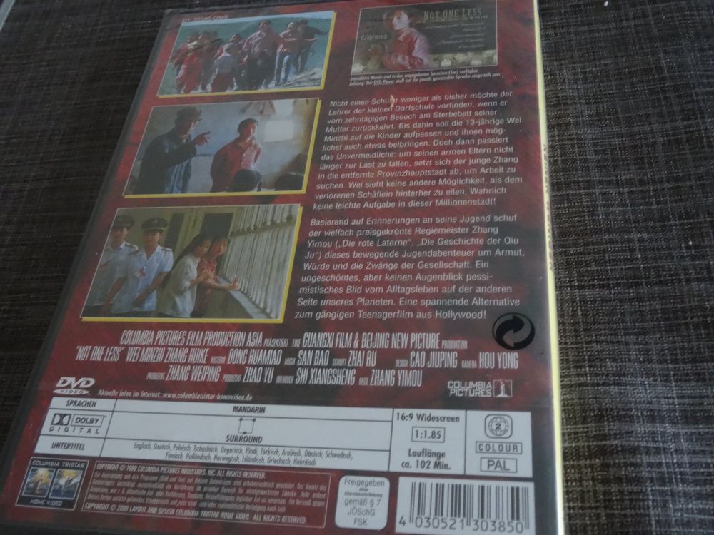 Not One Less - Keiner weniger DVD NEUWARE VERGRIFFEN (Neu und ...