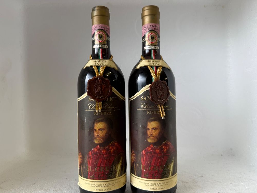 2 Flaschen San Felice Chianti Classico Riserva 1985🍷🇮🇹🍾 (Nuovo e nell ...