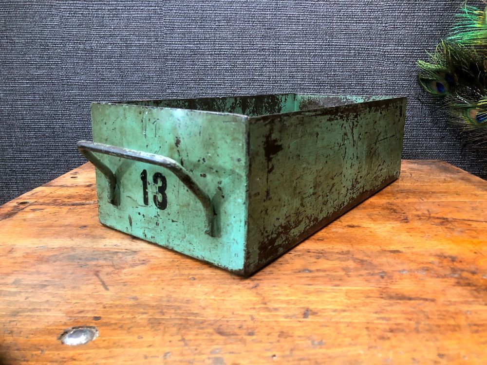 Aufbewahrungsbox «13» Vintage Industrial Style Box aus Eisen (Gebraucht ...
