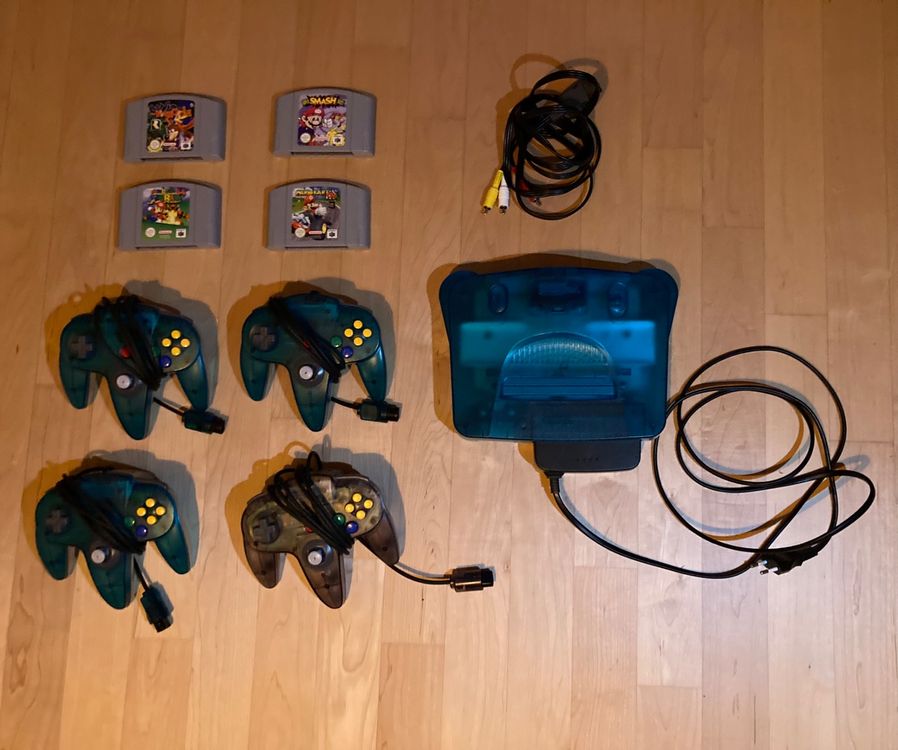Nintendo 64 mit 4 Controller, Mario Kart & co | Kaufen auf Ricardo
