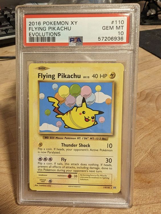 2016 Pokémon XY Evolutions - PSA 10 FLYING PIKACHU (Neu (gemäss ...
