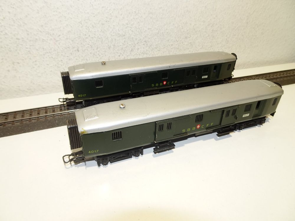 2 Märklin Personenwagen SBB Gepäckwagen 4017 HO (13) | Kaufen auf Ricardo