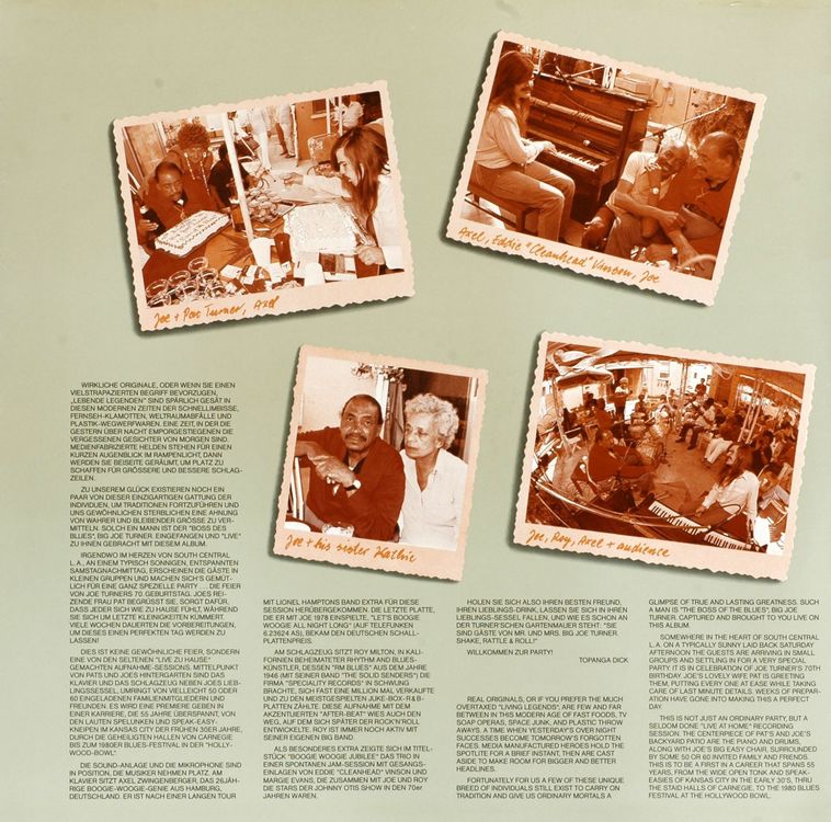 Doppel LP: Big Joe Turner & Axel Zwingenberger (Telefunken) (Gebraucht ...