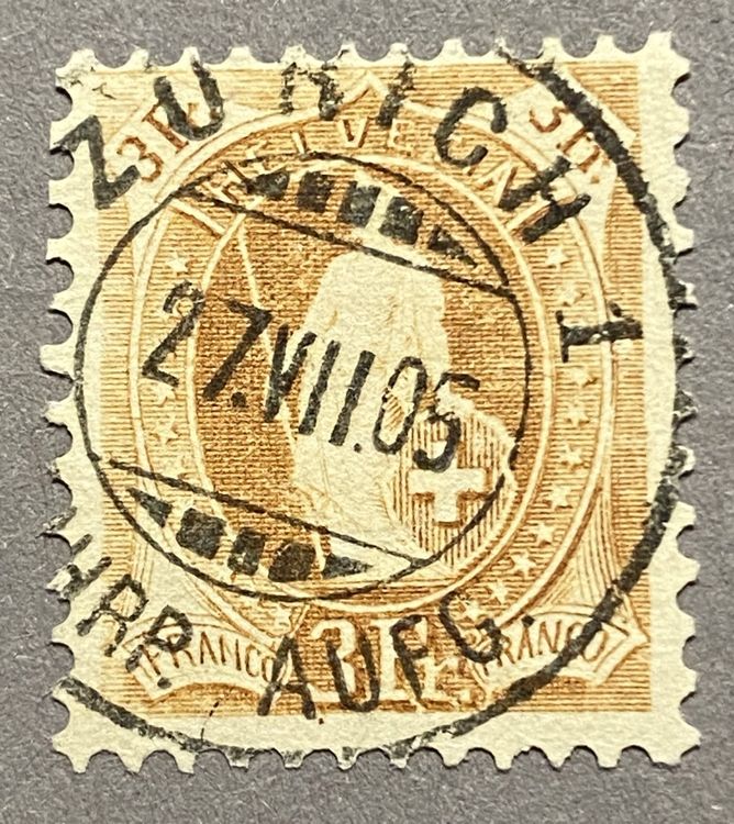 72D Vollstempel Zürich, SBK 50.- (Gebraucht) in Steinhausen für CHF 1 – mit Lieferung auf ...
